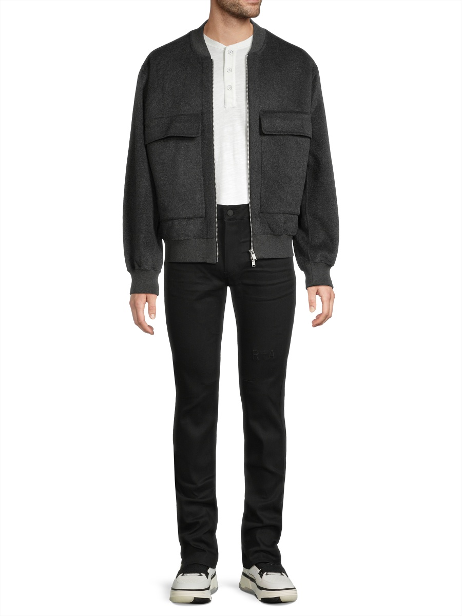 MOOSE KNUCKLES alder wool bomber jacket